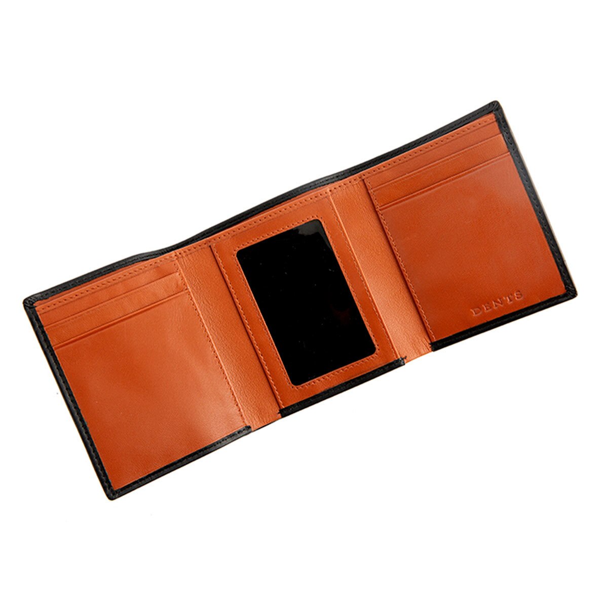 Dents Kensley Trifold Leather Wallet, Black and Tan | Costco UK