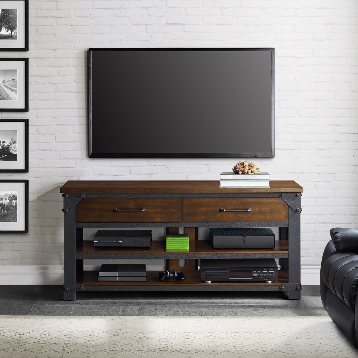 Bayside Furnishings Logan 3-in-1 TV Stand for TVs up to 65" | Costco UK