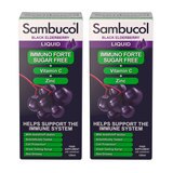 Sambucol Black Elderberry Immuno Forte Sugar Free Liquid, 2 x 120ml ...