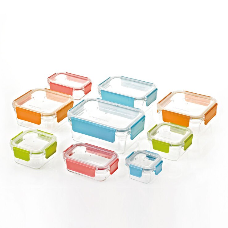 Glasslock Premium Food Storage Boxes, 18 Piece Set | Costco UK