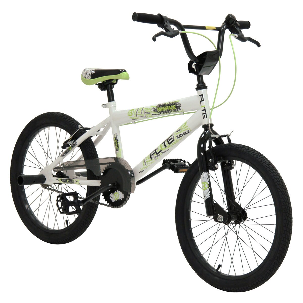 Flite Rampage 20" (50.8 cm) BMX Freestyle Kids Bike (7+ Years) in White ...