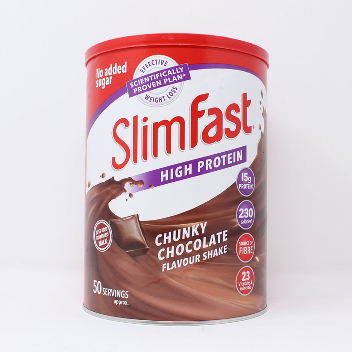 SlimFast High Protein Powder Chunky Chocolate Flavour Sha...