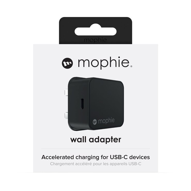 Mophie 18W USB-C Wall Adapter in Black | Costco UK