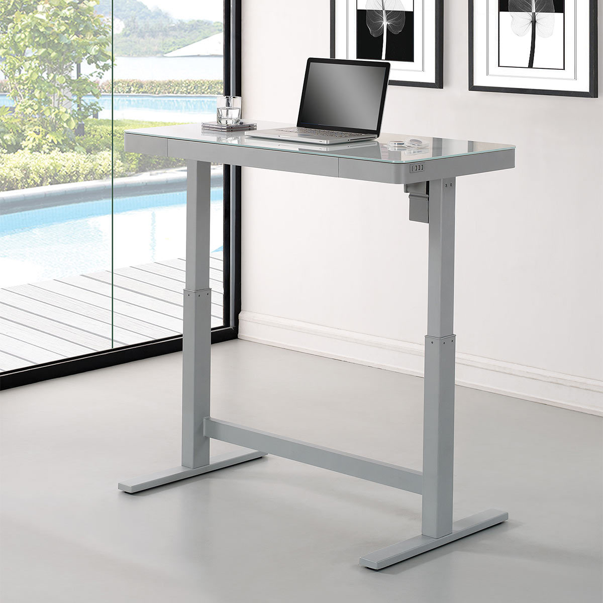 Twin-Star Power Adjustable Tech Desk | Costco UK
