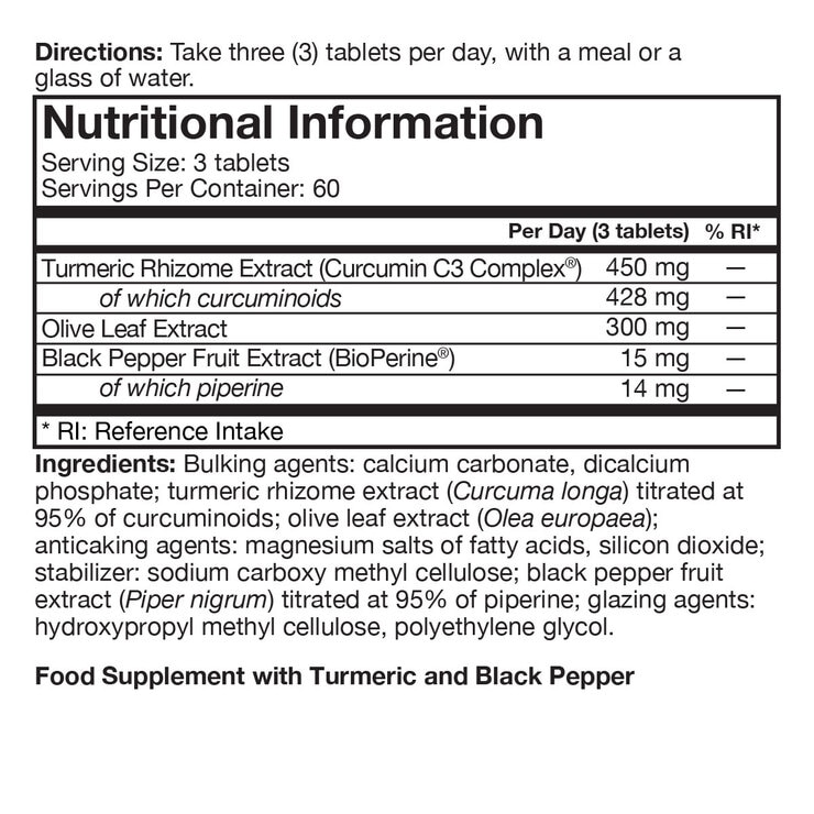 Turmeric Forte 180 Tablets at Linda Daniel blog