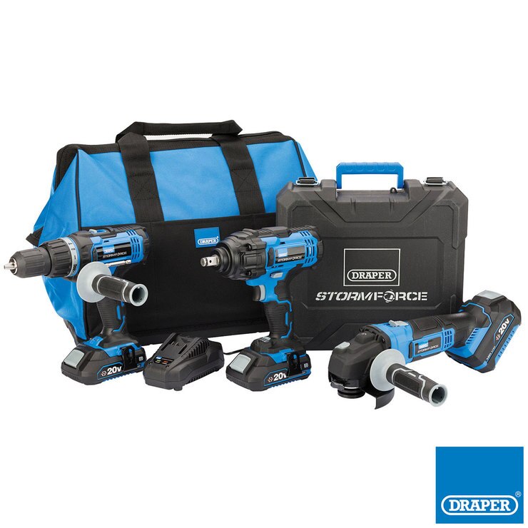 Draper Storm Force 8 Piece 20V Cordless Power Tool Kit | Costco UK