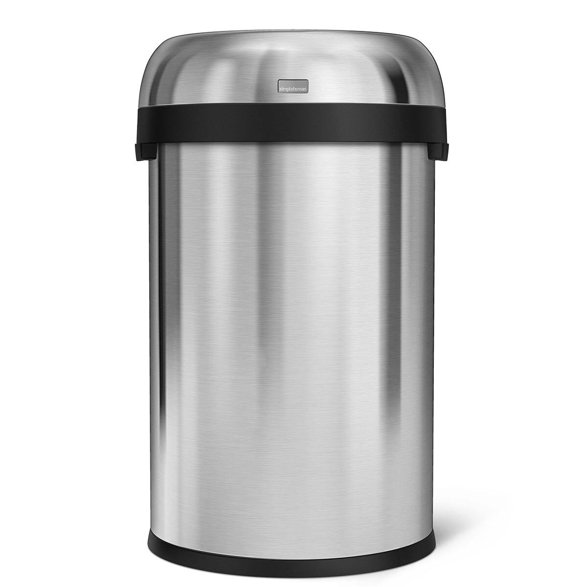 simplehuman 115 Litre Stainless Steel Open Bullet Bin | Costco UK