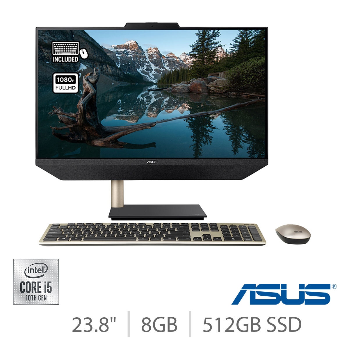 ASUS Zen, Intel Core i5, 8GB RAM, 512GB SSD, 23.8 Inch Al...