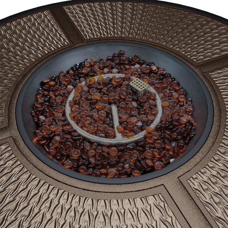 Agio Vermont 5 Piece Woven Fire Chat Set + Cover | Costco UK