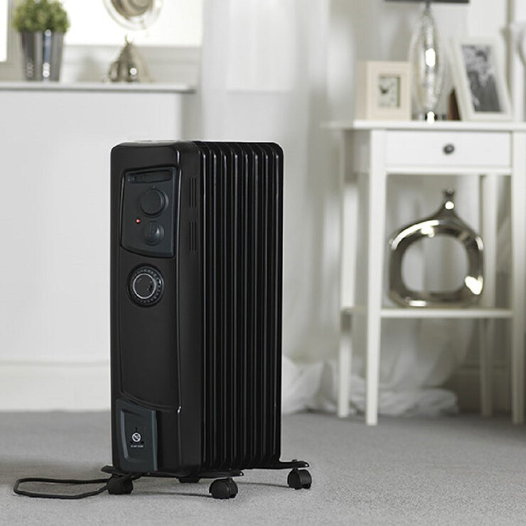 Dimplex 2kW Oil Filled Column Heater in Black, OFC2000Tib | Costco UK