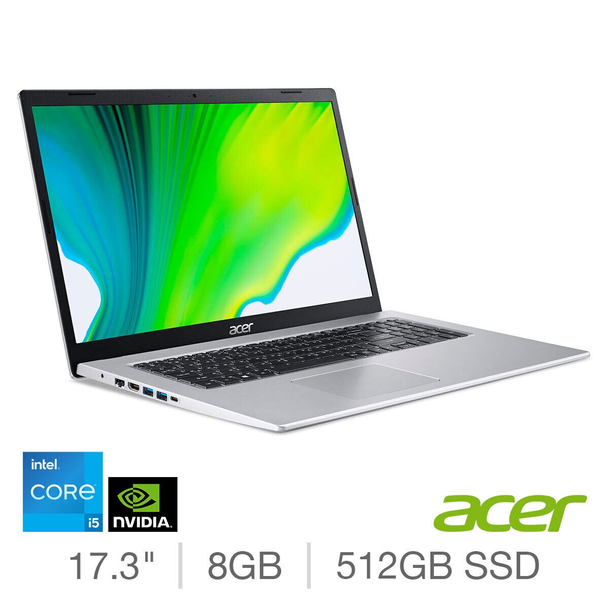 Acer Aspire 5, Intel Core i5, 8GB RAM, 512GB SSD, NVIDIA GeForce M...
