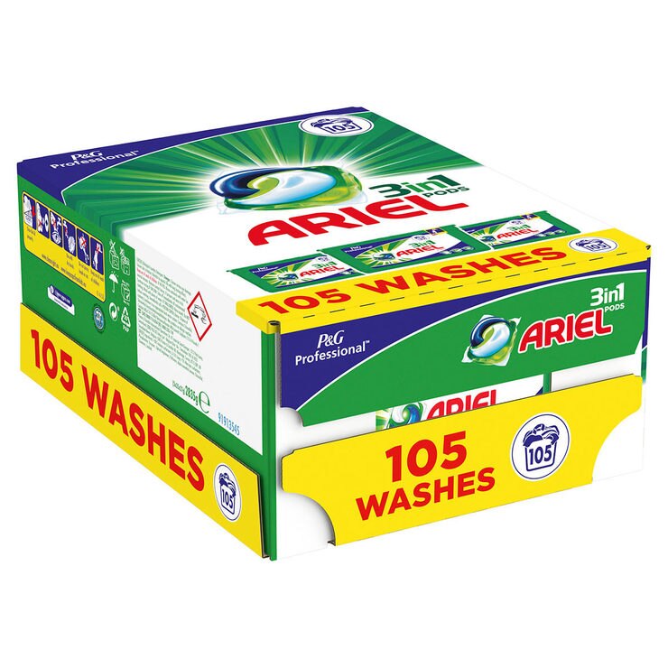 Ariel 3 in 1 Liquitabs, 3 x 35 Pack Half Pallet Deal (66 Units) | Costco UK