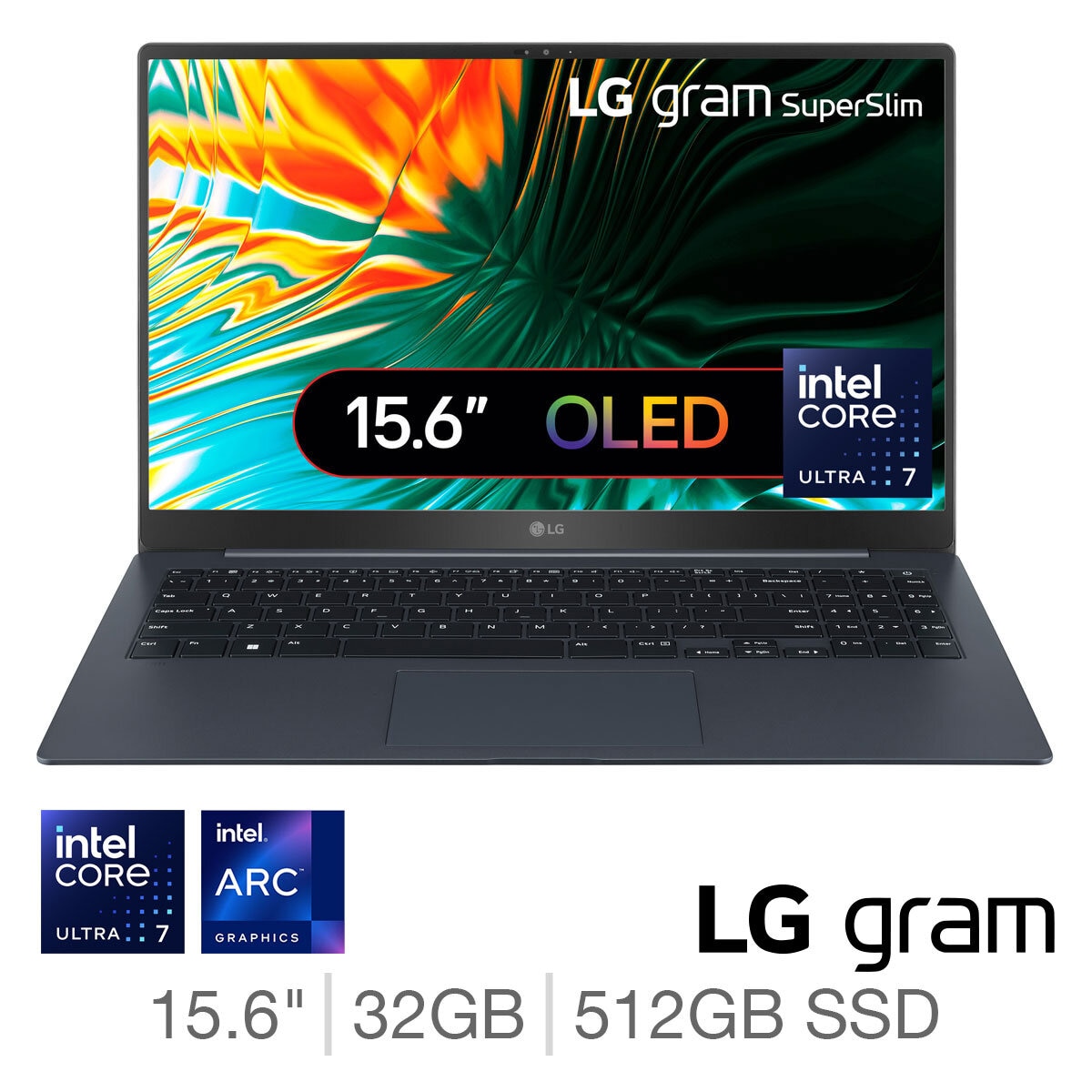LG Gram SuperSlim, Intel Core Ultra 7, 32GB RAM, 512GB SS...