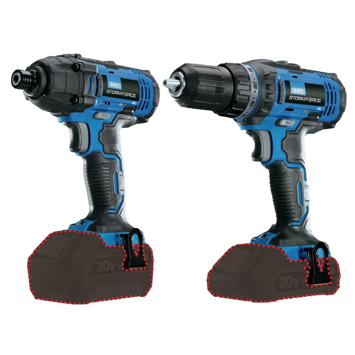 Draper 8 Piece Storm Force 20V Power Tool Kit | Costco UK