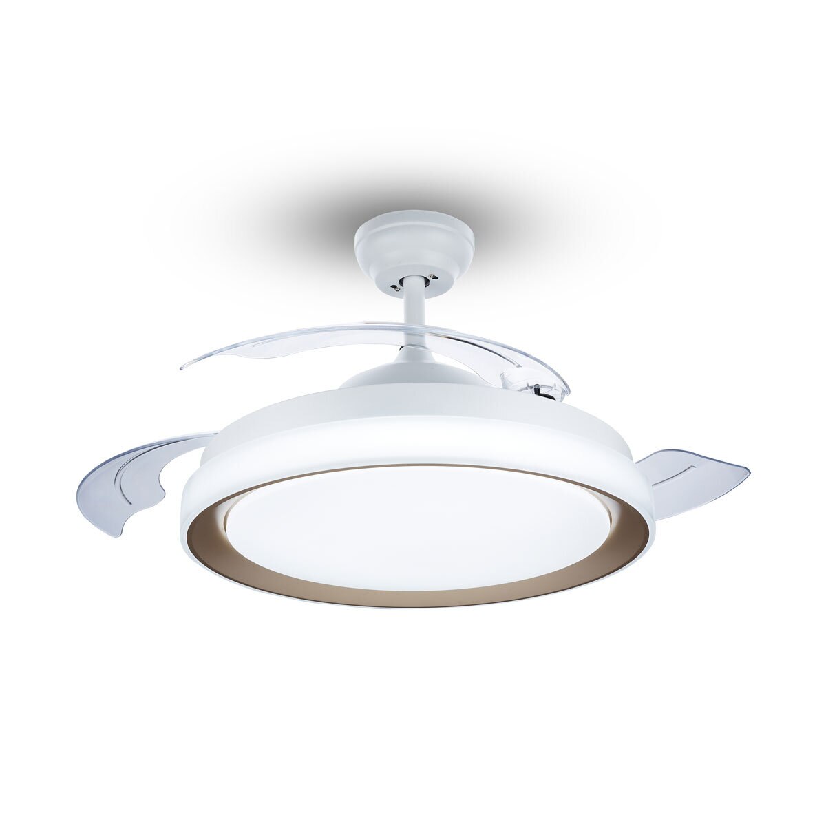 Philips Bliss LED Ceiling Fan Light in White and Gold | C...