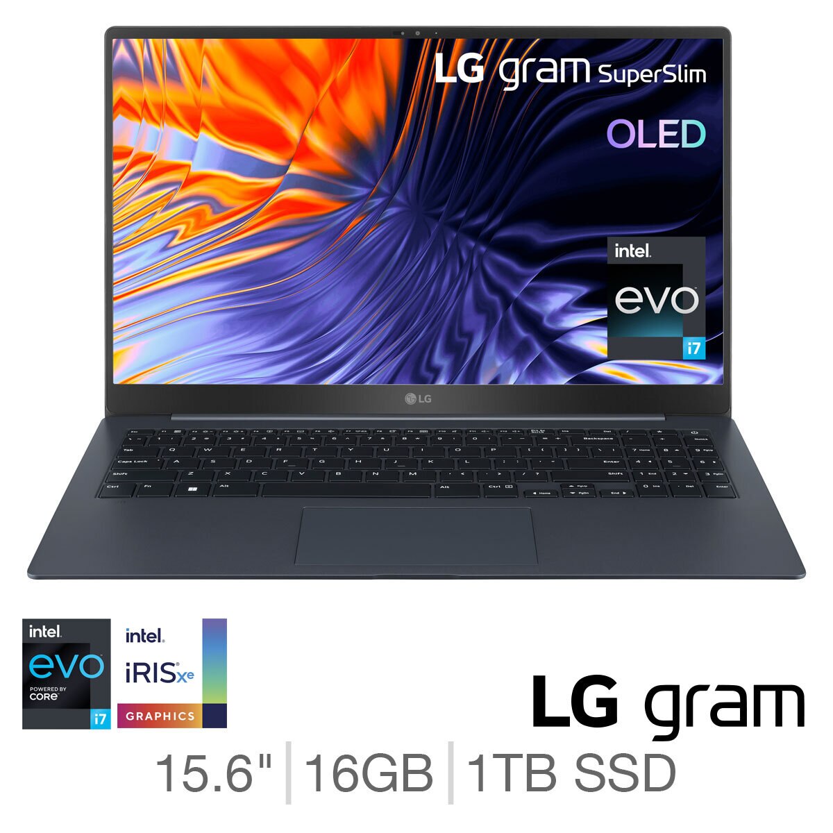 LG Gram SuperSlim OLED, Intel Core i7, 16GB RAM, 1TB SSD,...