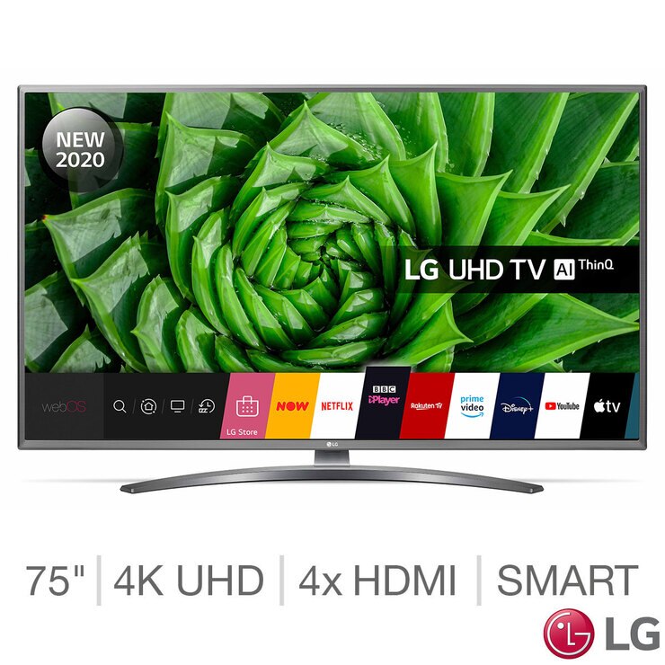 LG 75UN81006LB 75 Inch 4K Ultra HD Smart TV | Costco UK