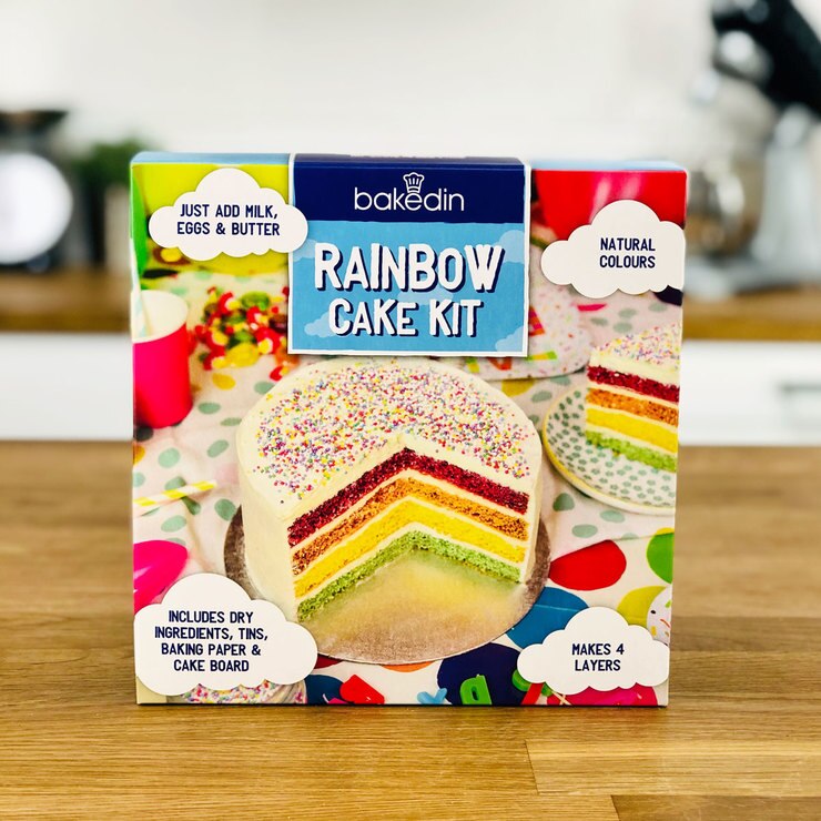 Bakedin Rainbow Cake Baking Kit, 970g | Costco UK