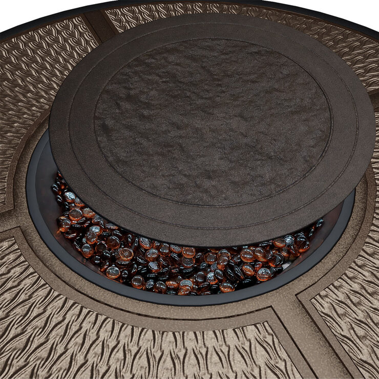 Agio Vermont 5 Piece Woven Fire Chat Set + Cover | Costco UK