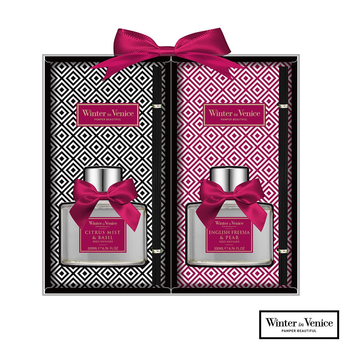 Winter in Venice Diffuser Set, 2 Pack in Pink | Costco UK