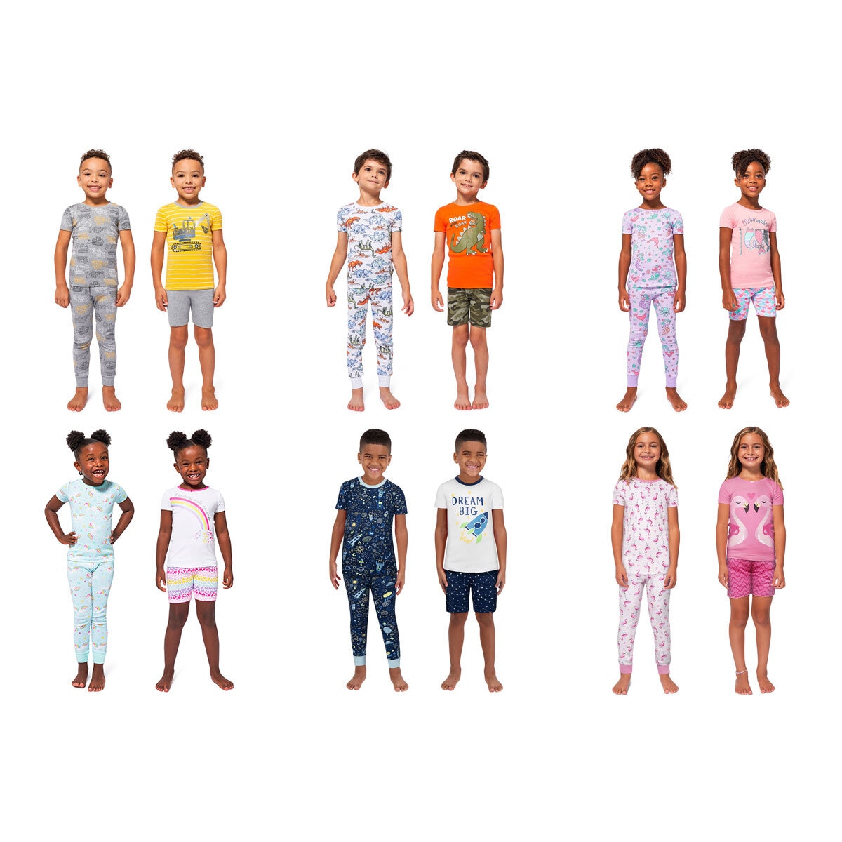 Headquarters Children's 4 Piece Pyjama Set in 6 Designs,