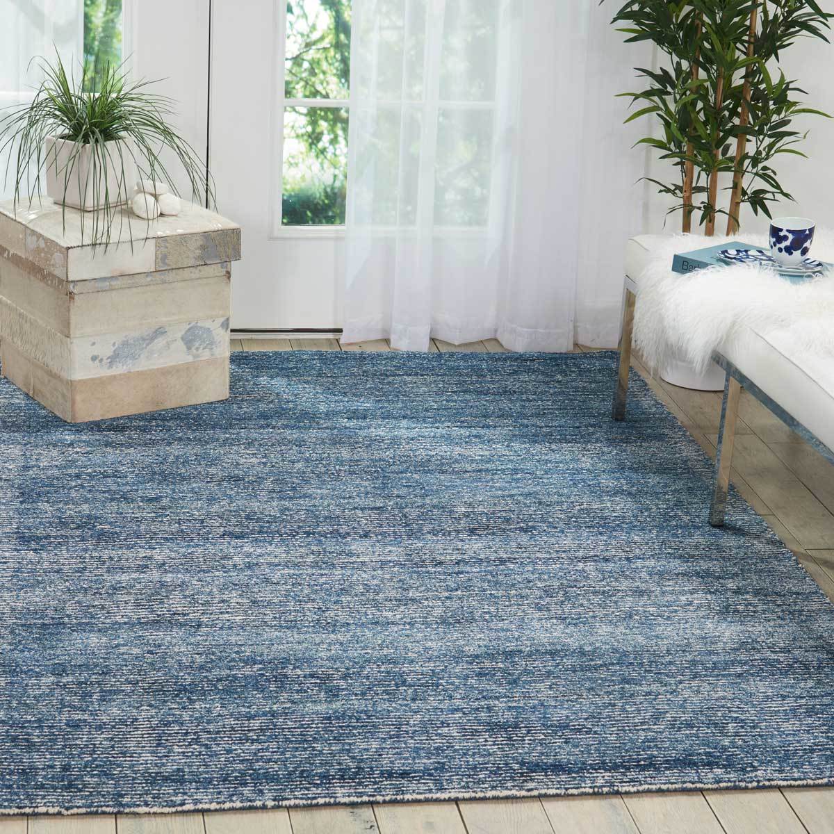 Weston Classic Dark Blue Rug, 160 x 226 cm | Costco UK