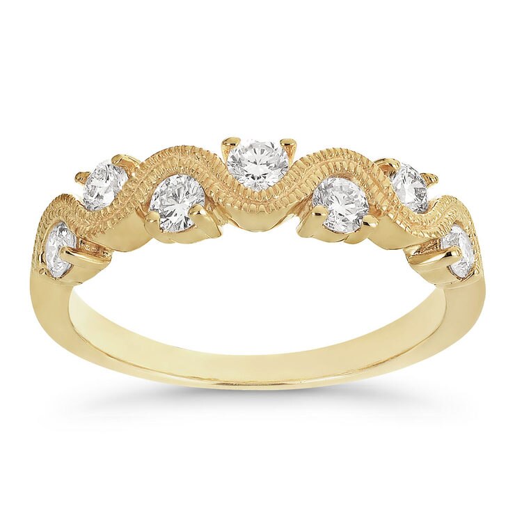0.50ctw Round Brilliant Cut Diamond Ring, 14ct Yellow Gold | Costco UK