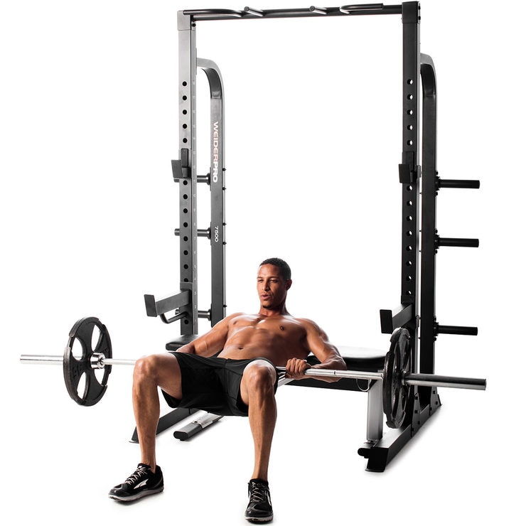 Weider 7500 Pro Power Rack with Weider Utility Bench | Costco UK