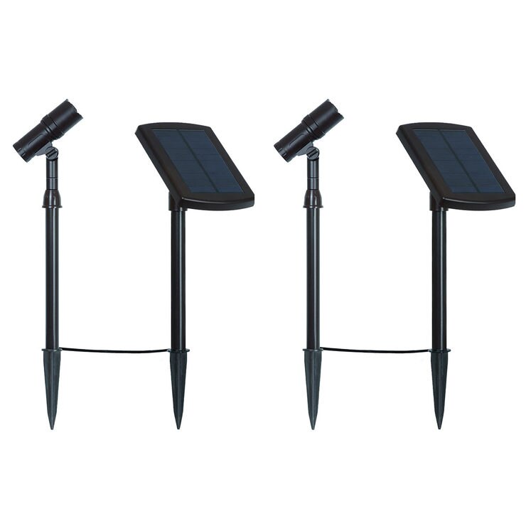 Alpan Lighting Solar LED Spotlights - 2 Pack | Costco UK