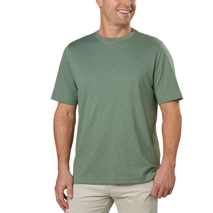 Kirkland Signature Men s Pima Cotton Slub T Shirt In Sea Green Large kirkland-signature-men-s-pima-cotton-slub-t-shirt-in-sea-green-large