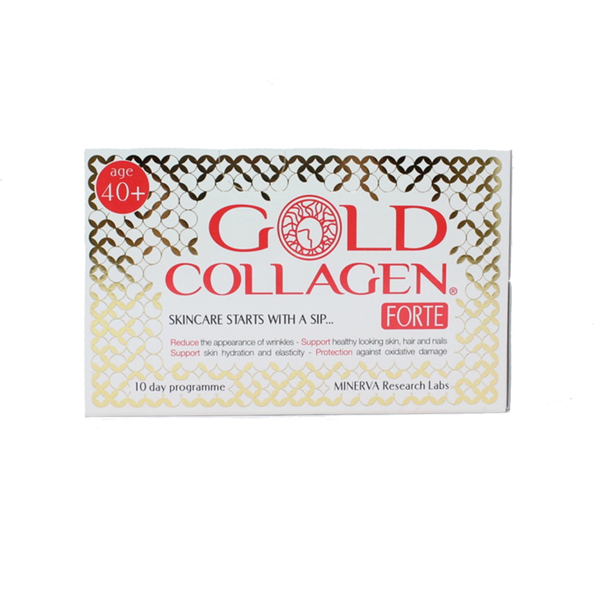 Minerva Research Labs Gold Collagen Forte 10 Day Programme, 10 x 50ml