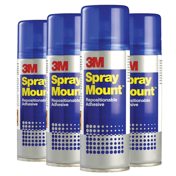 3M 400ml Display Mount Adhesive Non-Yellowing Spray Can (CFC-Free ...