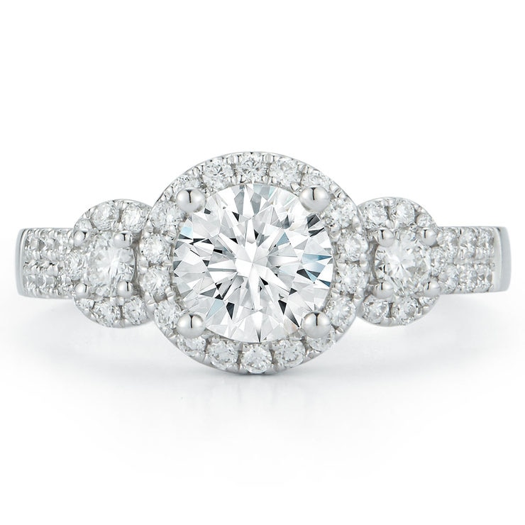 1.50ctw Round Brilliant Cut Diamond Ring, 18ct White Gold | Costco UK