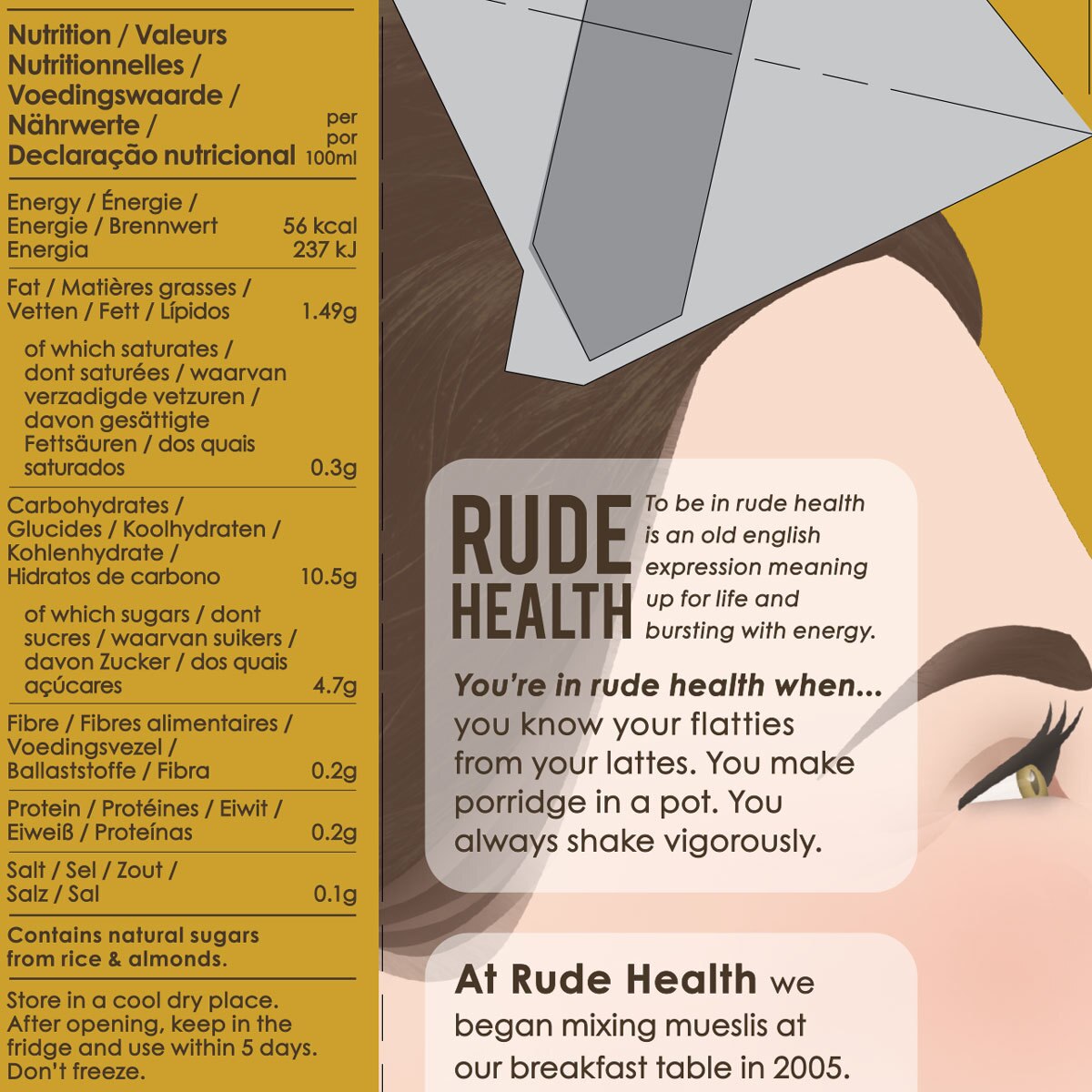 Rude Health Organic Almond Drink, 6 x 1L | Costco UK