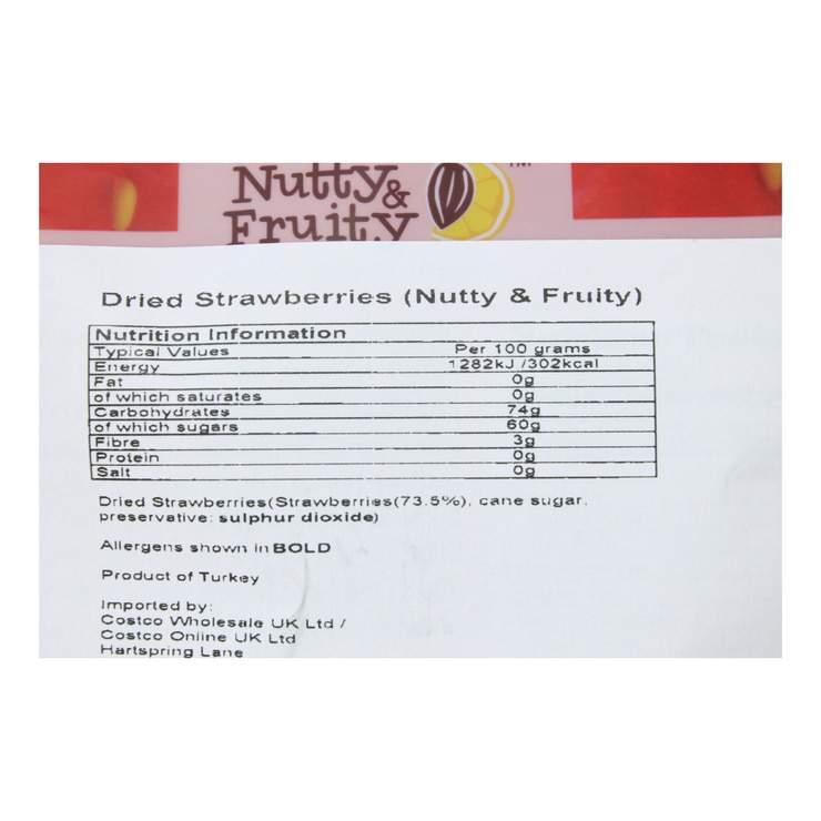 Nutty & Fruity Dried Strawberry Soft and Juicy, 512g | Costco UK