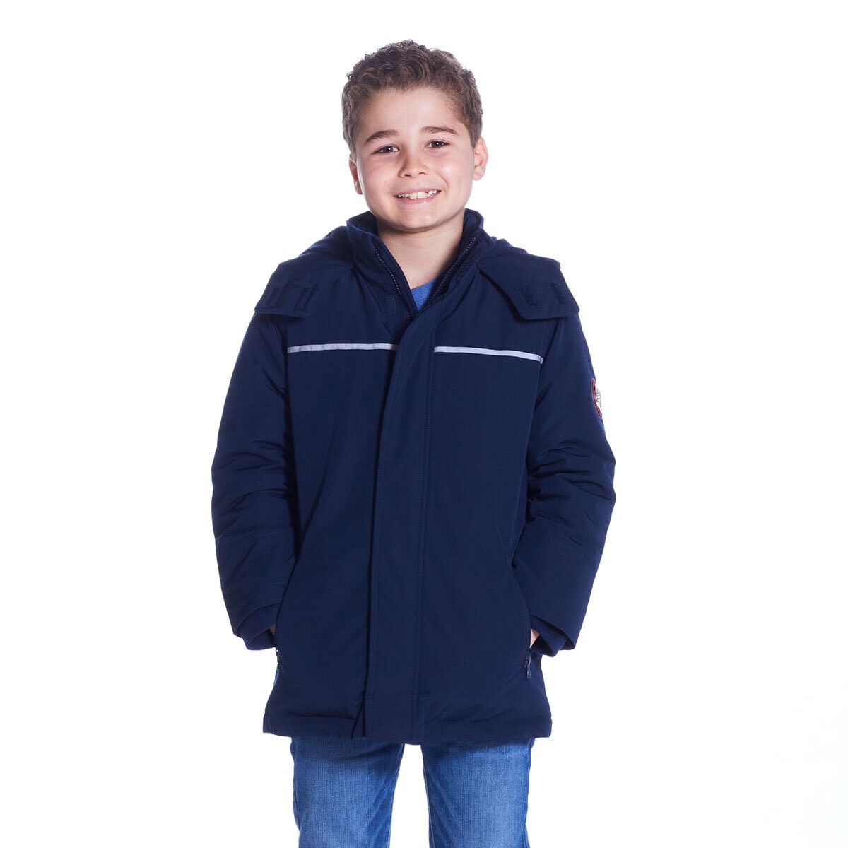 Andy And Evan Kid's Parka Coat Boys Navy | Costco UK