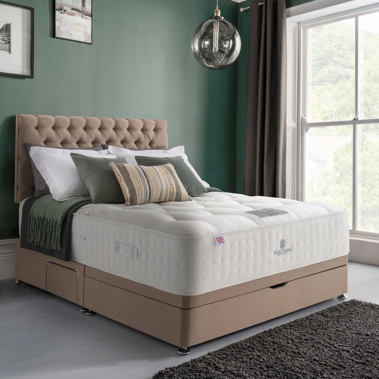 Pocket Spring Bed Company Mulberry Mattress & Fudge Ottoman Divan ...