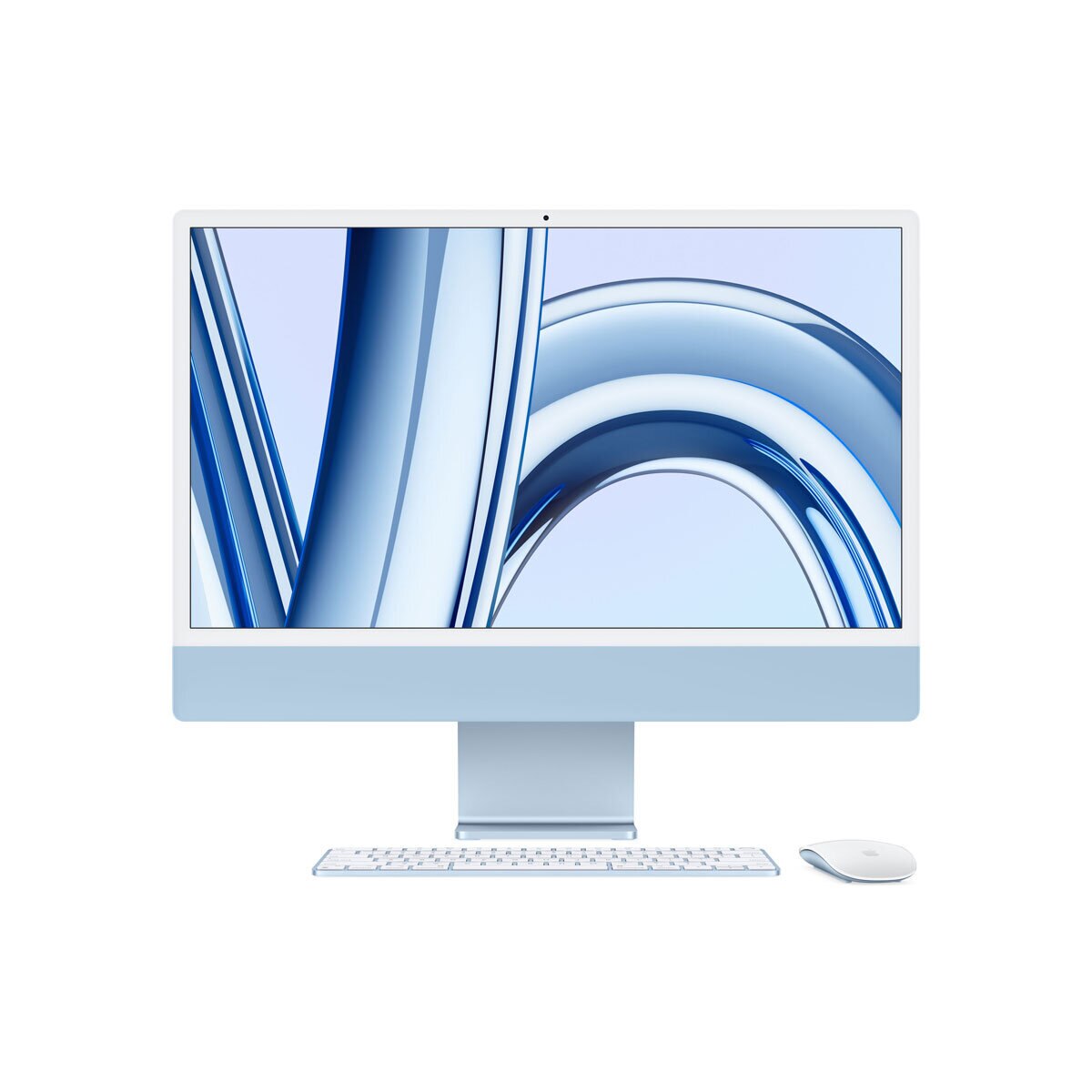 Apple iMac 2023 Apple M3 Chip 8 Core CPU 8 Core GPU 8GB RAM 256GB SSD 24 Inch in Blue MQRC3B A