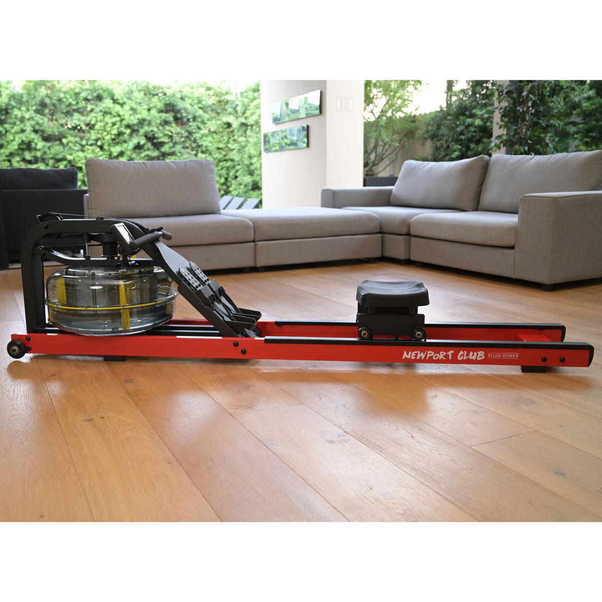 FluidRower Newport Club Plus Residential Rower with Dual Rails | Costco UK