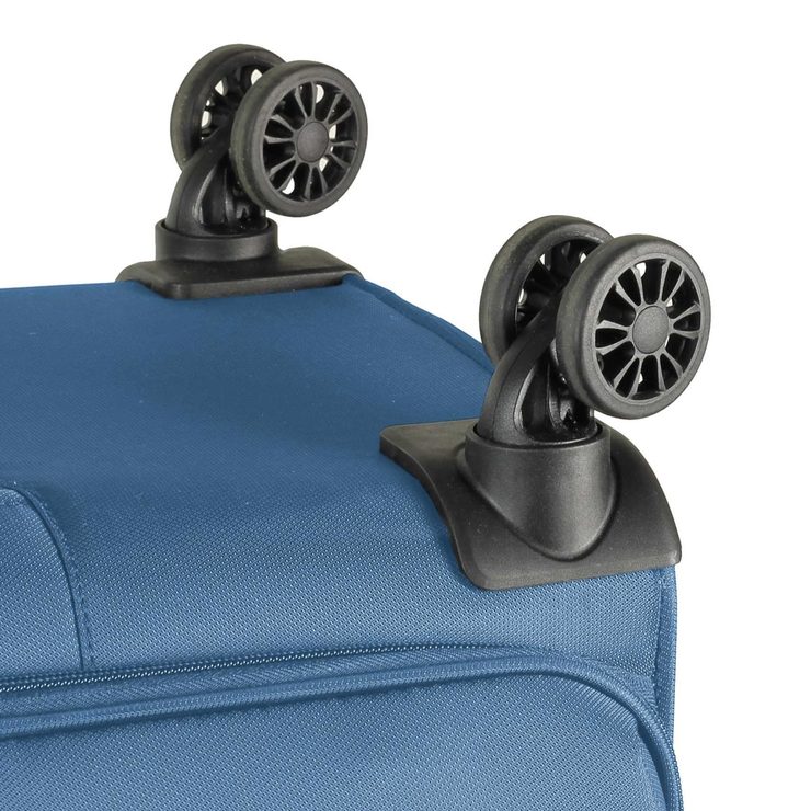 Rock Deluxe-Lite 3 Piece Softside Expandable Suitcase Set in Teal ...