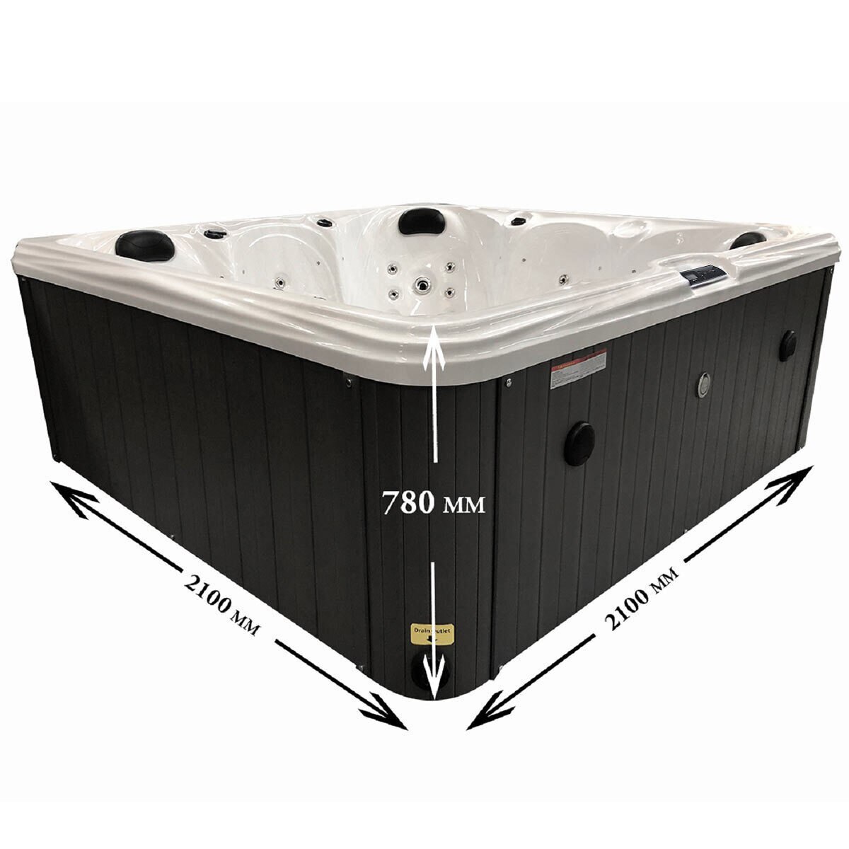 Blue Whale Spa San Carlos 51-Jet 6 Person Hot Tub - Delivered and ...