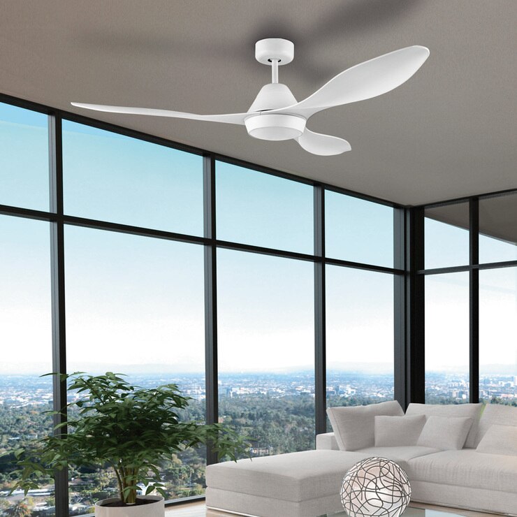 Eglo Antibes 3 Blade (132cm) Indoor Ceiling Fan with DC Motor, LED ...