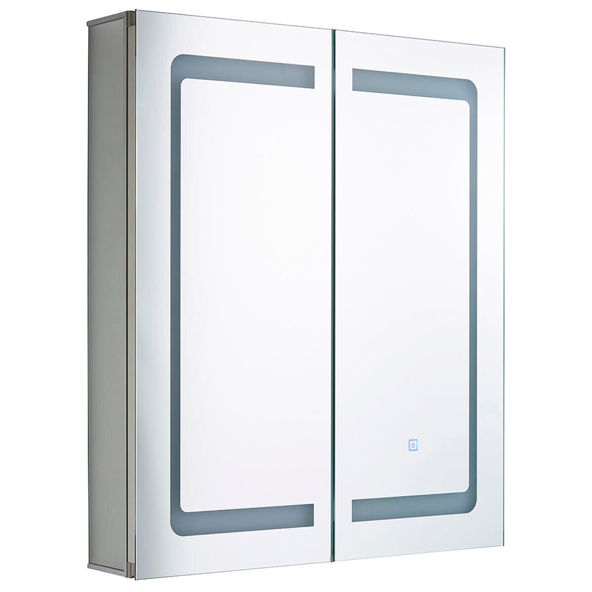 SPA Hym 2 Door 34W LED Mirror Cabinet, 80 x 60 x 13 cm | Costco UK