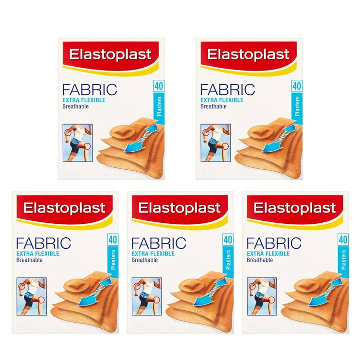 Elastoplast Fabric Extra Breathable Plasters, 5 x 40 Pack | Costco UK