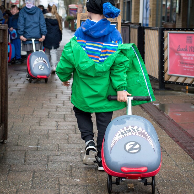 Zinc Flyte Midi Scooter Case, Snapper the Shark (4-8 Years) | Costco UK