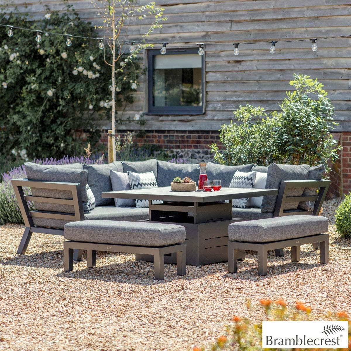 Bramblecrest San Marino 4 Piece Deep Seating Corner Patio...