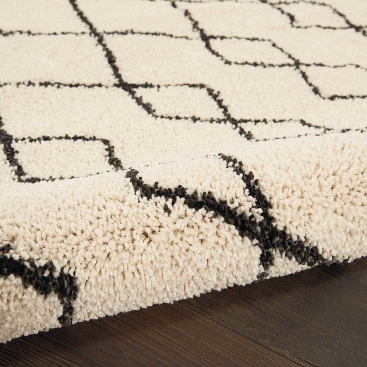 Martil Cream Moroccan Shag Rug, 160 x 221 cm | Costco UK