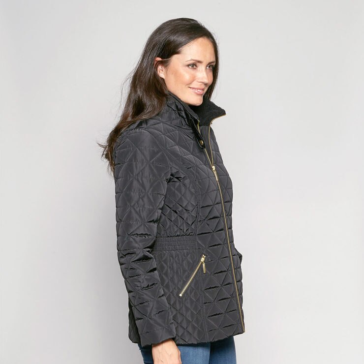 David Barry Women's Diamond Stitched Jacket Available in 4 Colours and ...