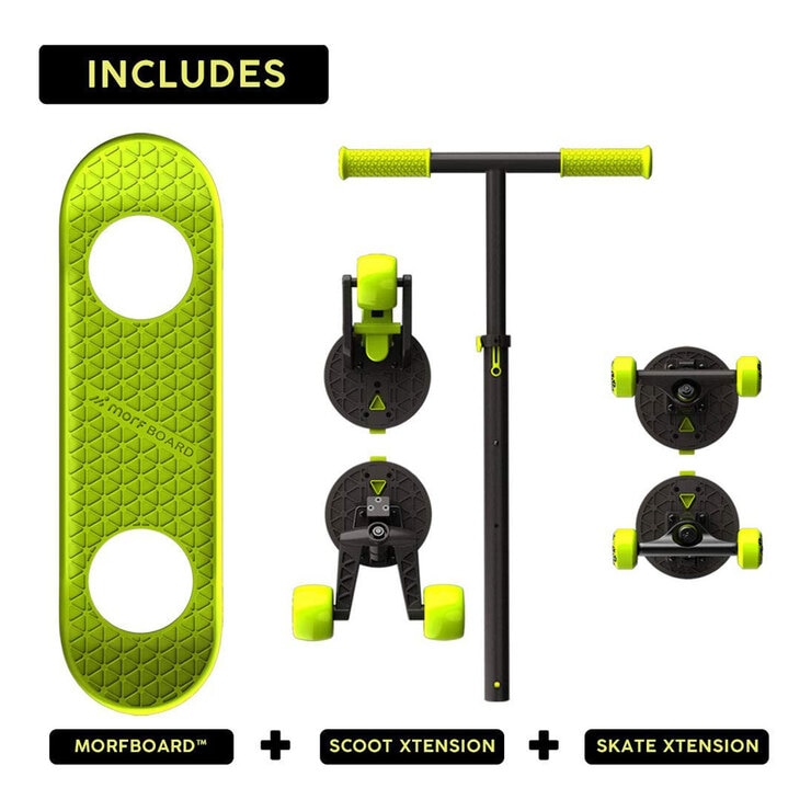 Morfboard Children's 2-in-1 Combo Skateboard and Scooter (8+ Years ...