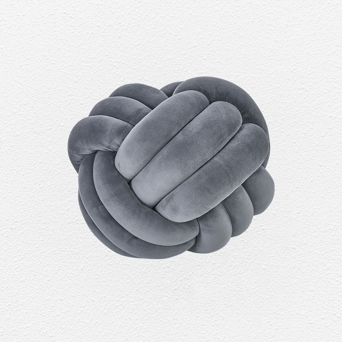 Dream On Knot Pillow 28cm in Grey | Costco UK